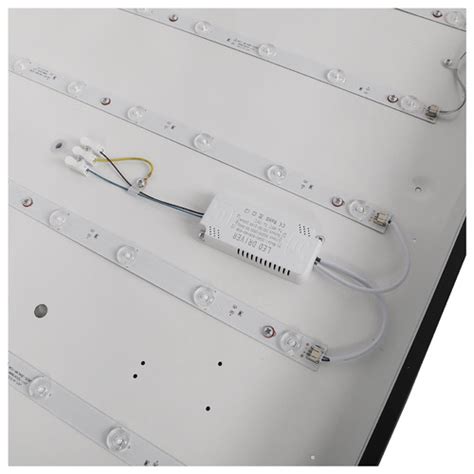 Oakleigh Home Black Wexler Rectangular Led Ceiling Light Temple And Webster