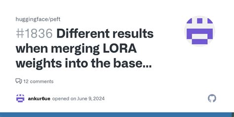 Different Results When Merging Lora Weights Into The Base Model Vs