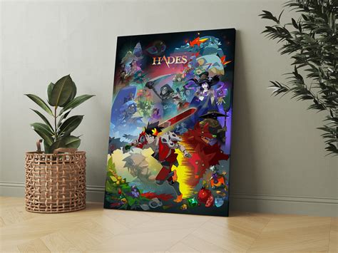 Hades Poster Zagreus Wall Art Premium Canvas Print Game Fan T