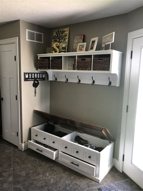 Divine Coat Rack And Bench Mudroom Hallway Laundry Room Entryway