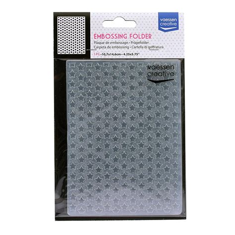 Embossing Folder Sterne Muster 10 7 Cm X 14 6 Cm Stanzschablonen