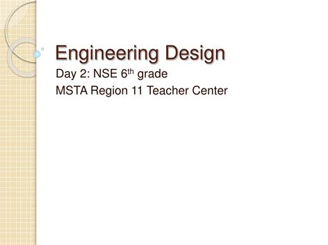 PPT Engineering Design PowerPoint Presentation Free Download ID 1394073