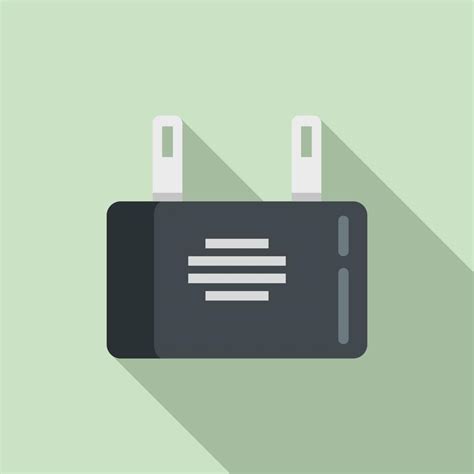 Electric Capacitor Icon Flat Vector Resistor Component 15108243 Vector
