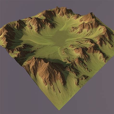 로우폴리 마운틴 Z9 3d 모델 26 3ds Blend C4d Dae Fbx Max Obj Unknown Free3d