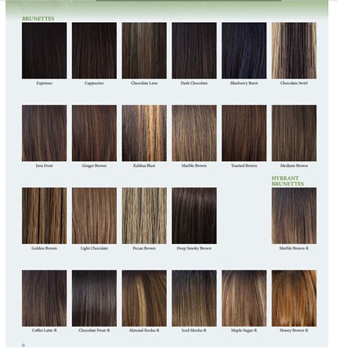 Noriko Wigs Color Chart Rooted And Long Rooted La Wig Company