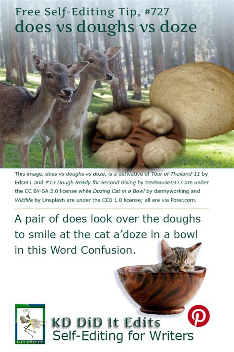 Word Confusion Does Vs Doughs Vs Doze • Kd Did It