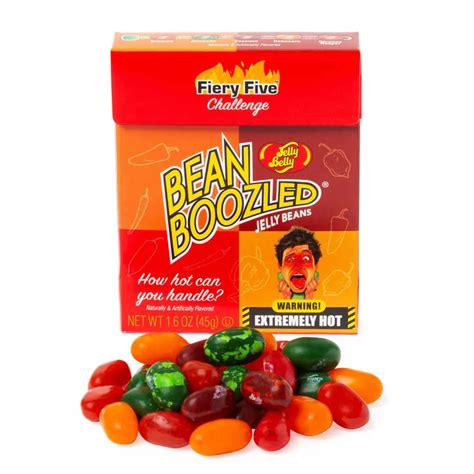Jelly Belly 16 Ounce Bean Boozled Fiery Five Jelly Beans 24 Piece B