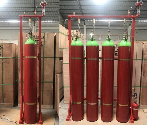 Enclosed Flooding IG55 Argonite Gas Fire Suppression System Extinguisher
