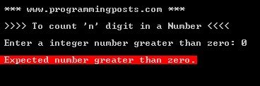 C Program To Count Particular Digit In A Given Number Programming Posts