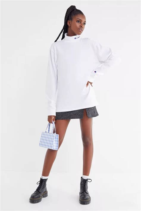 Champion Oversized Mock Neck Long Sleeve Tee Urban Outfitters Canada