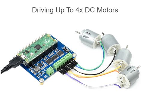 Buy Dc Motor Driver Module For Raspberry Pi Pico Driving Up To 4x Dc