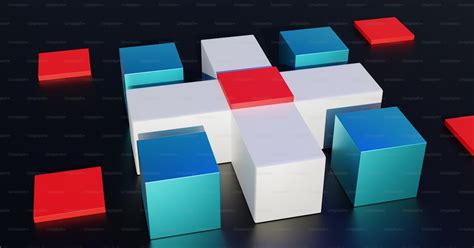 검은 표면 위에 있는 큐브 그룹 사진 Unsplash의 제품 진열장 이미지