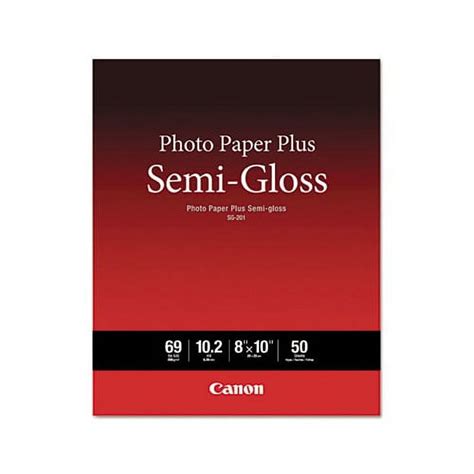 Photo Paper Plus Semi-Gloss 8 x 10, Semi-Gloss White, 50/Pack - Walmart.com