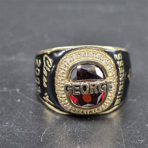 Cushion Cut Fully Personalized Traditions High School Class Ring For