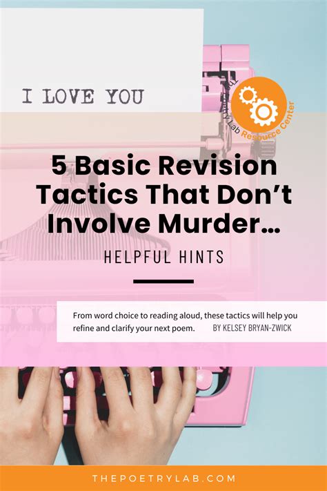 5 Basic Revision Tactics That Dont Involve Murder By Kelsey Bryan