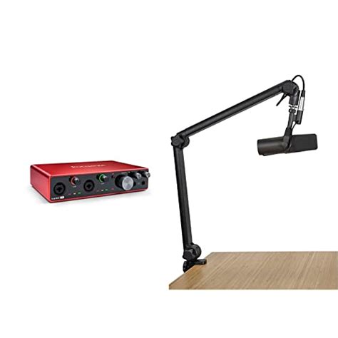 Focusrite Scarlett 8i6 3rd Gen USB Audio Interface Gator Frameworks Deluxe Desk Mounted