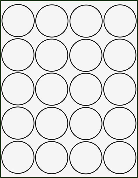 Template For 2 Inch Round Labels