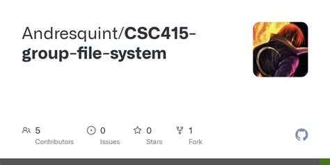 Github Andresquintcsc415 Group File System