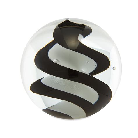 Hay Glass Paperweight Black And White Bold End Uk