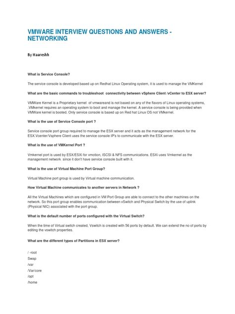 Vmware Interview Questions And Answers Pdf Pdf Areas Of Computer Science Data Transmission