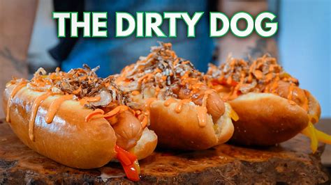 Ultimate Hot Dog Recipe Homemade Buns Dirty Sauce And Crispy Shallots