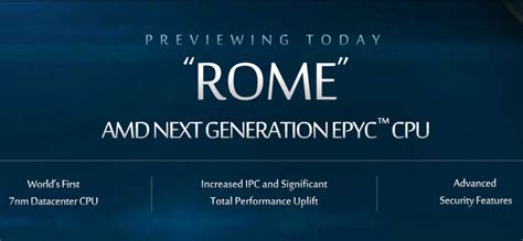 AMD EPYC Rome With 64 Zen 2 Cores On 7nm Clocks In At 2 35 GHz