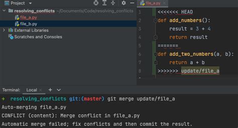 Quality Assurance Handbook Tools Version Control Systems Using Git Resolving Conflicts