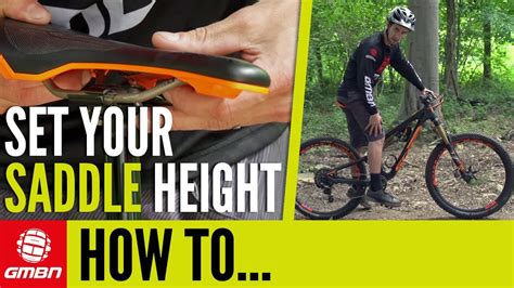 How To Set Your Saddle Height MTB Pro Tips YouTube