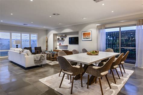 Dining Table Rug Open Plan Living Dining Space Modern Home In Wandi