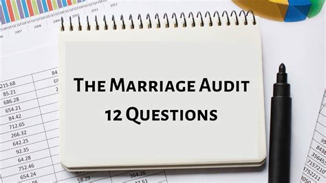 The Marriage Audit 12 Questions Every Couple Should Reflect On Fiyopa