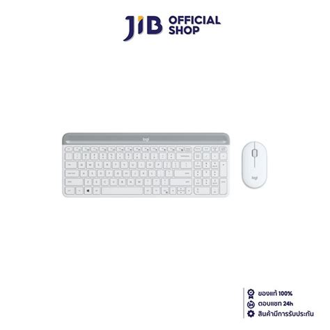 Wireless Keyboard And Mouse คีย์บอร์ดและเมาส์ไร้สาย Logitech Mk470 Slim