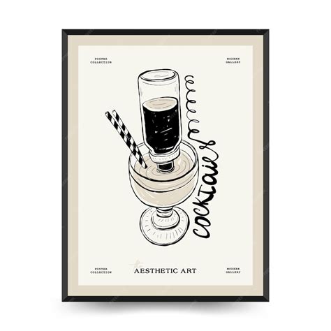 Premium Vector Modern Art Aesthetic Influencer Lifestyle Poster