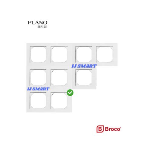 Jual Frame 2g Broco Plano E102 505s Putih Frame Saklar Stop Kontak 2