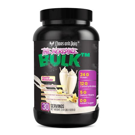 The Incredible Bulk Mass Protein Powder Natty Superstore