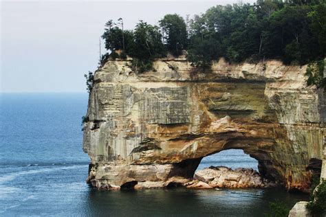 Secrets Beneath Michigans Arch Rock Caves Touristsecrets