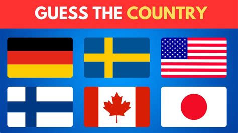🌍 Flag Quiz Identify The Country From Its Flag 🚩 20 Easy Flags To