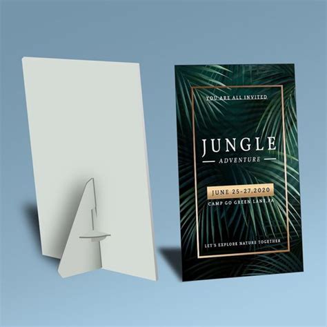 custom counter cards with easel backs printleaf