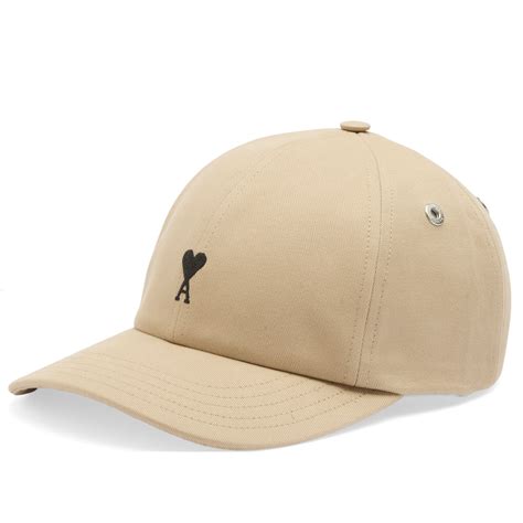 Ami Paris Soft Cotton Gabardine Cap Cafe Creme End Jp
