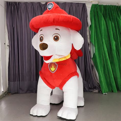 Running Chase Dogs Patrol Mascot Costume 2m Inflated Paw