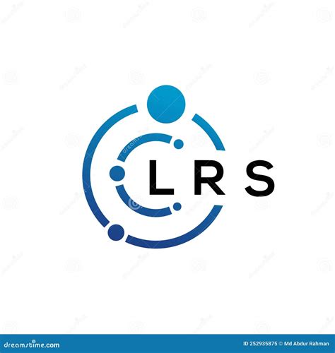 Lrs Letter Technology Logo Design On White Background Lrs Creative