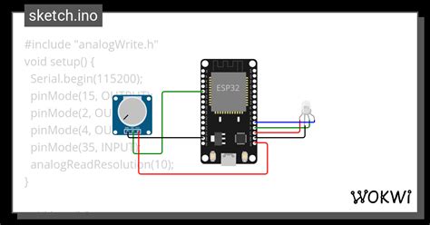 空氣偵測類比控制 Wokwi Esp32 Stm32 Arduino Simulator
