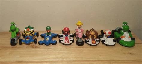 Super Mario Kart Mcdonalds Happy Meal Premium Set And Yoshi Bk Toy