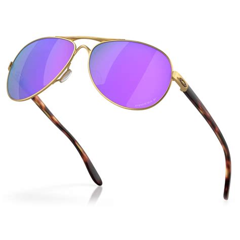 Oakley Feedback Prizm Violet Polarized Satin Gold Sunglasses