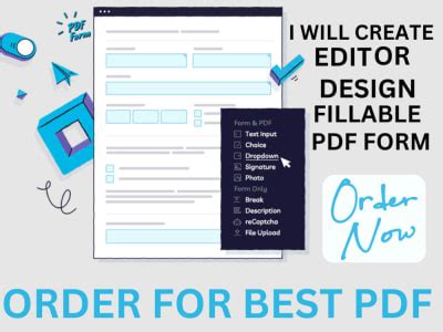 A Fillable Pdf Form Edit A Pdf File To Fillable Upwork