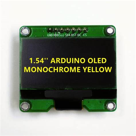 154인치 Oled 디스플레이 Arduino 128 X 64 흑백 노란색 오리엔트 디스플레이