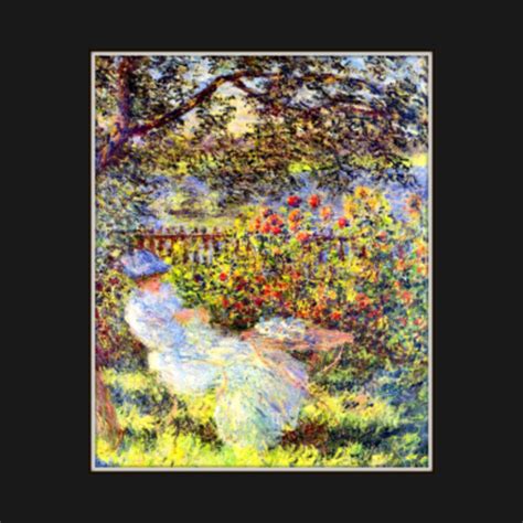 Monet Alice Hoschede In The Garden French Impressionism T Shirt
