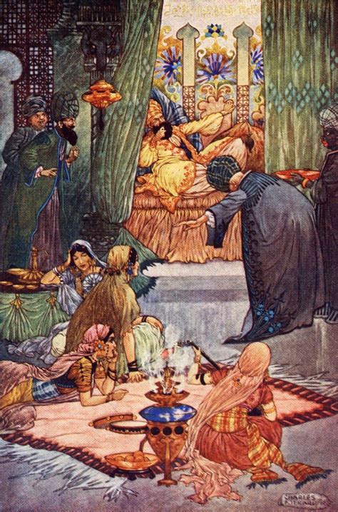 Abou Hassan Or The Sleeper Awakened Illustration By Charles Folkard