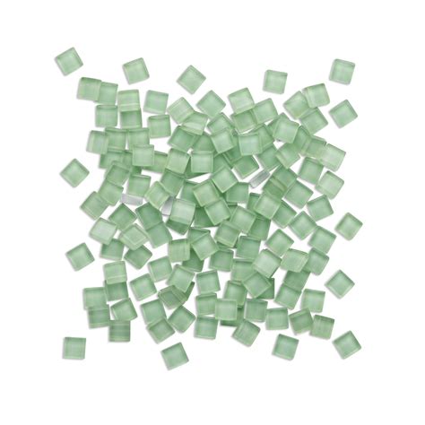 Mint Pastel Green Crystal Mosaic Glass Tiles 250g Mandala Art Mosaic