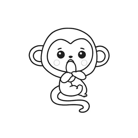 21 Desenhos De Macaco Para Colorir