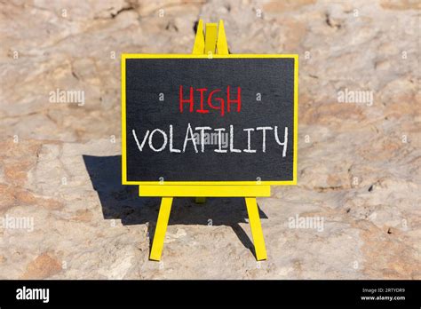 High Volatility Symbol Concept Words High Volatility On Beautiful